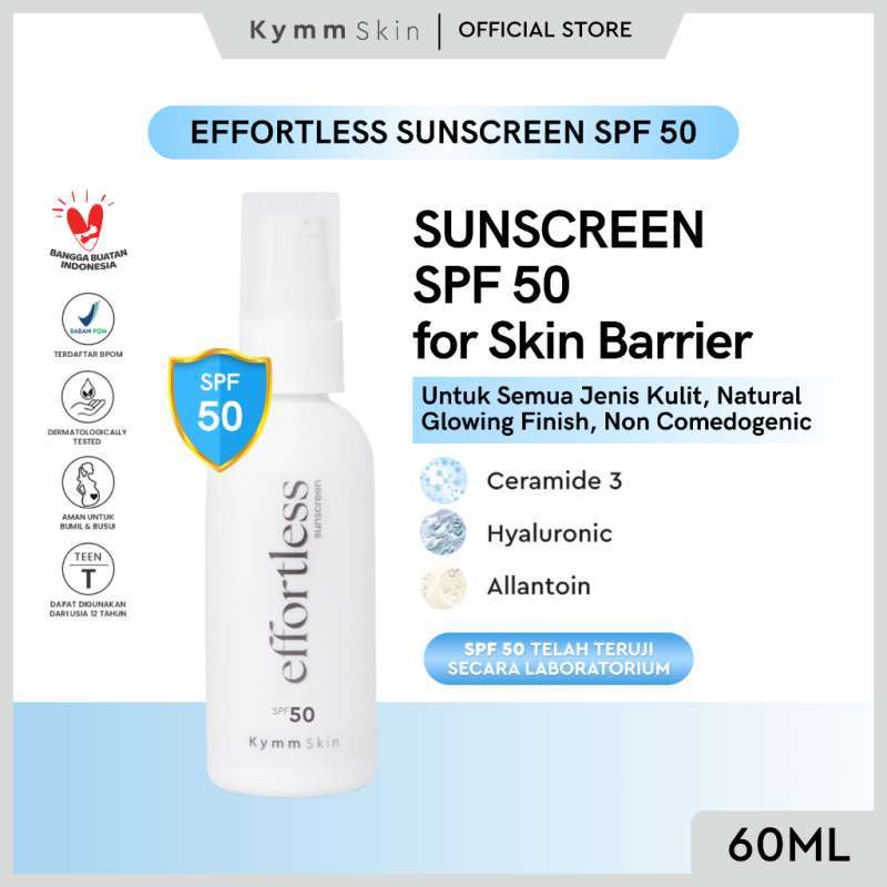 Promo Kymm Skin Effortless Sunscreen Spf 50 60ml Diskon 42% Di Seller Kymm Skin Official Store ...