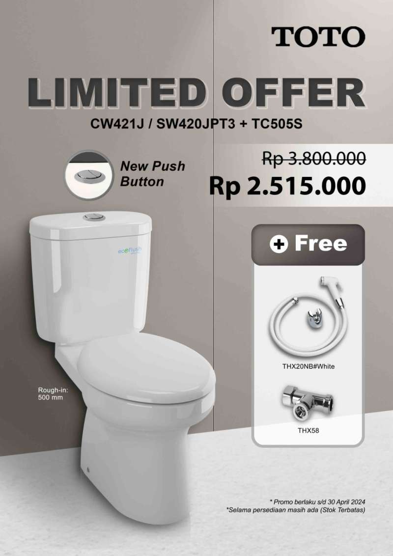 Jual Kloset Duduk Toto Dan Harganya Original Murah - Harga Diskon Juli ...