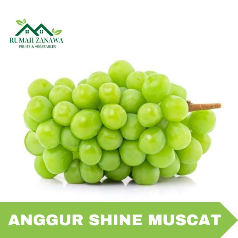 Promo Anggur Shine Muscat Japanpack 500 Gram - Zanawa Diskon 17% Di ...