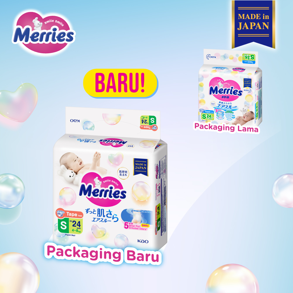 Promo Merries Premium Popok Bayi Tipe Perekat (4-8)kg S24 Twinpack ...