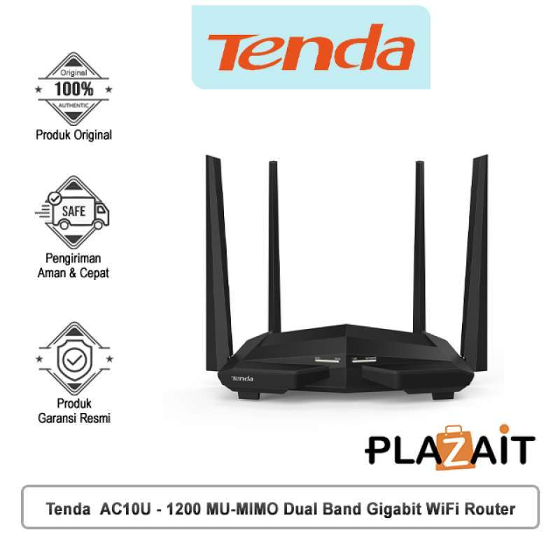Jual Tenda Ac10u - 1200 Mu-mimo Dual Band Gigabit Wifi Router Di Seller Pt. Primajaya Multi ...