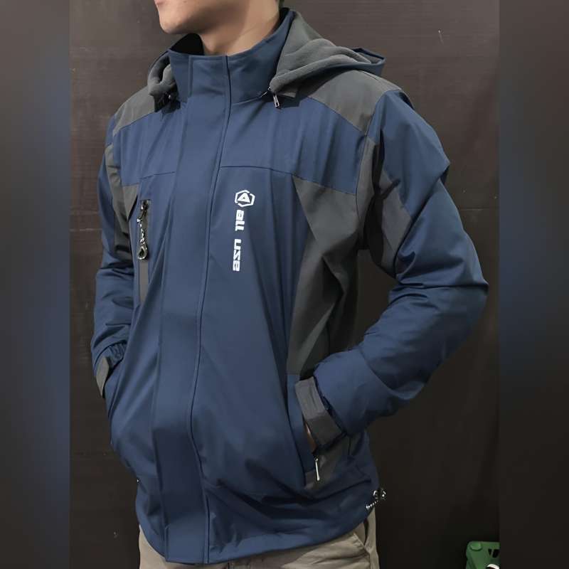 Jual All Use Outdoor Jaket Gunung Anti Air dan Tahan Angin Warna Nevy ...