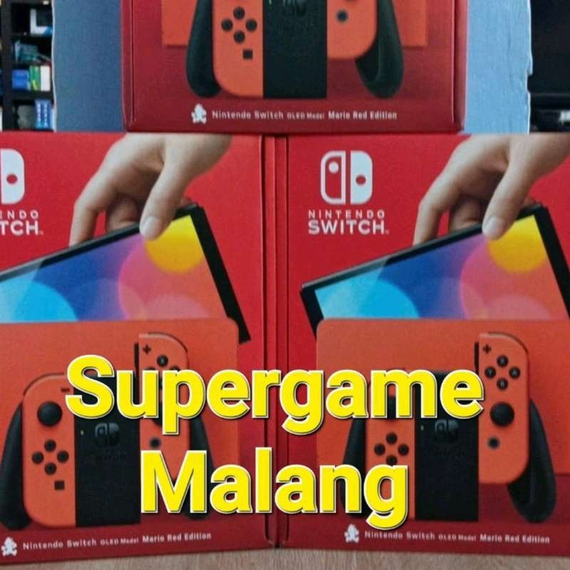 Jual Nintendo Switch Red Oled Mario Console Merah Limited Edition ...