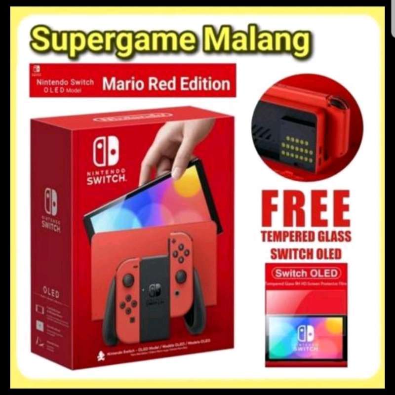 Jual Nintendo Switch Red Oled Mario Console Merah Limited Edition ...