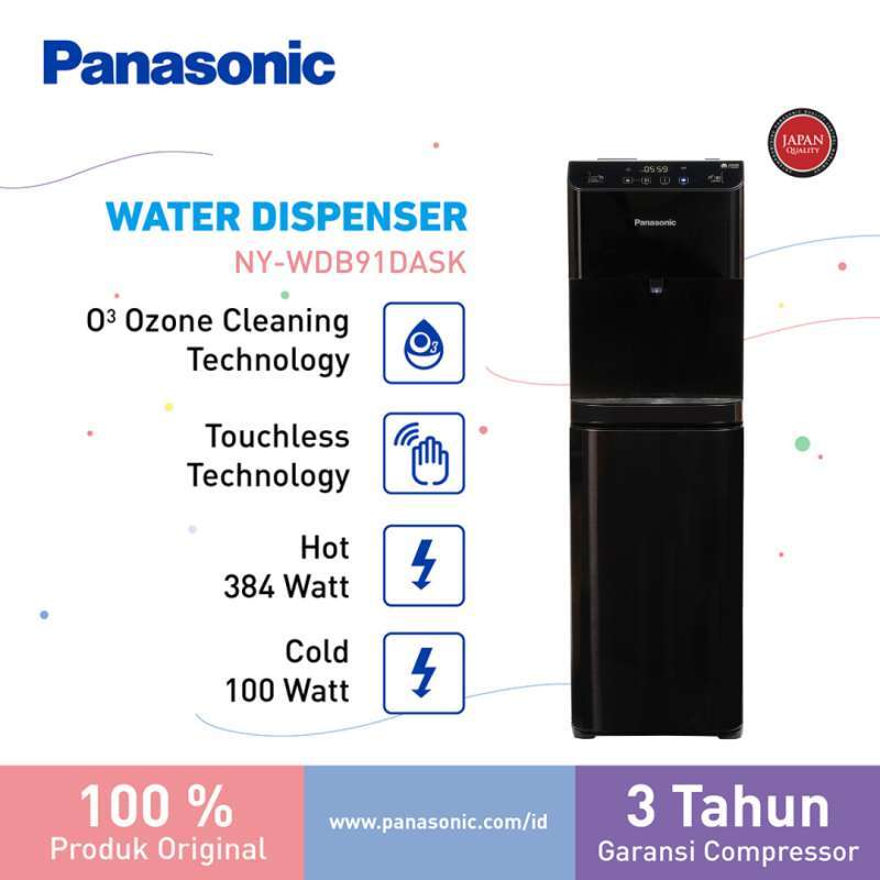 Promo Panasonic Water Dispenser Premium Ny-wdb91dask Black - Dispenser ...