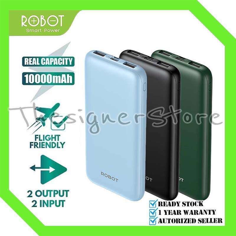 Promo Powerbank Robot Rt12 10000 Mah Dual Input Dual Output - Garansi ...