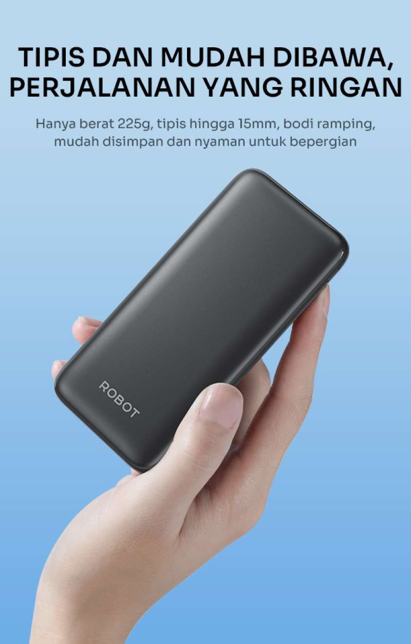 Promo Powerbank Robot Rt12 10000 Mah Dual Input Dual Output - Garansi ...