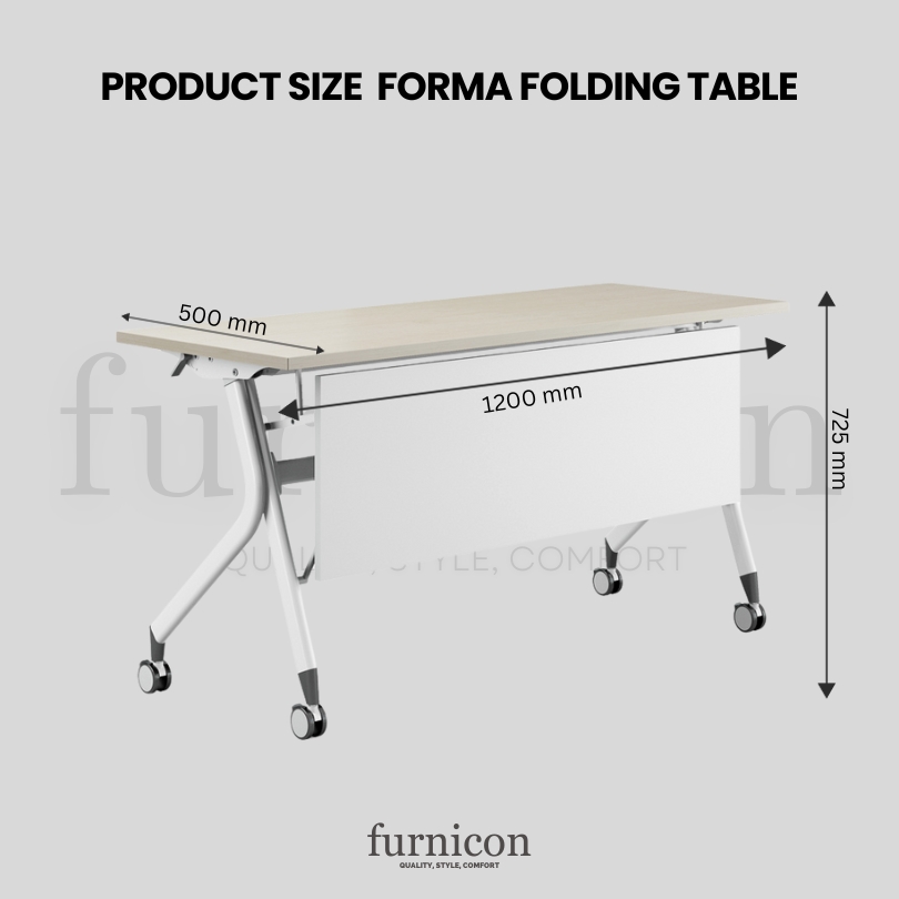 Jual Meja Kerja Lipat Folding Table Furnicon Forma / Meja Kantor Lipat ...