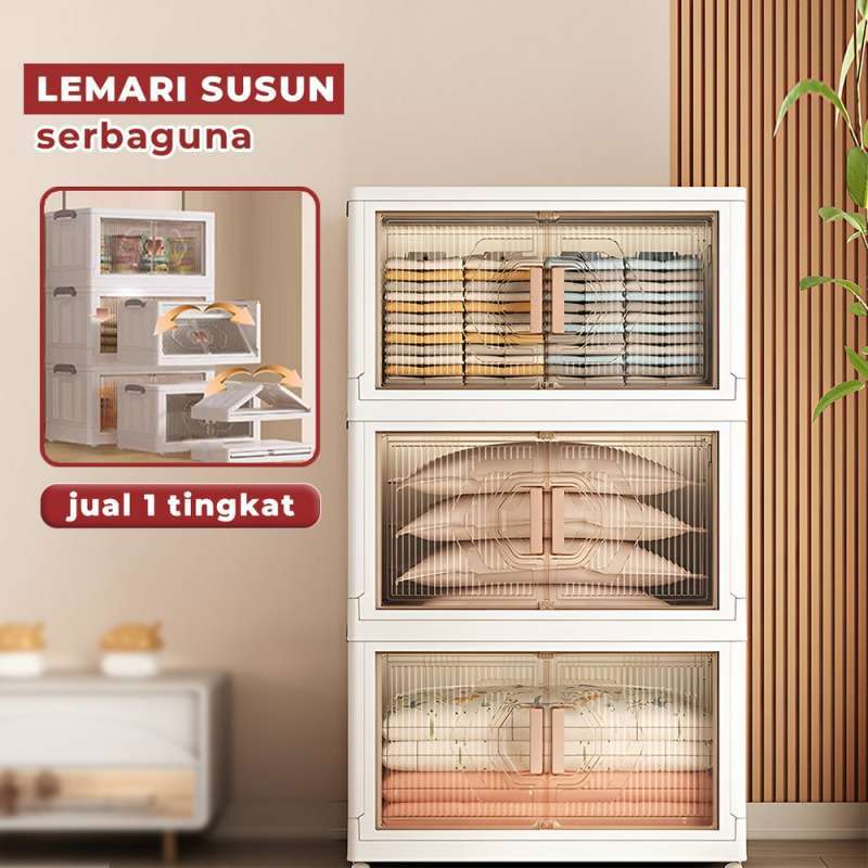 Promo Oem Sk-c986 Lemari Susun Plastik Serbaguna Dengan Roda Polibox ...