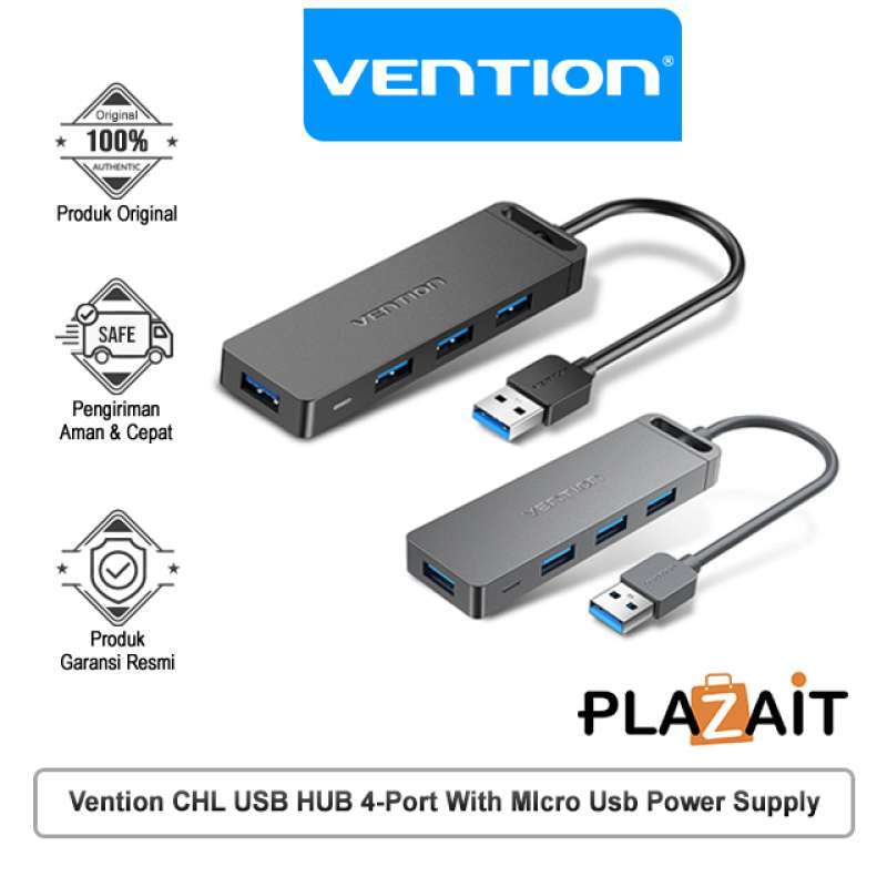 Jual Vention Chl Usb Hub 4 Port Usb 3.0 With Micro Usb Power Supply ...