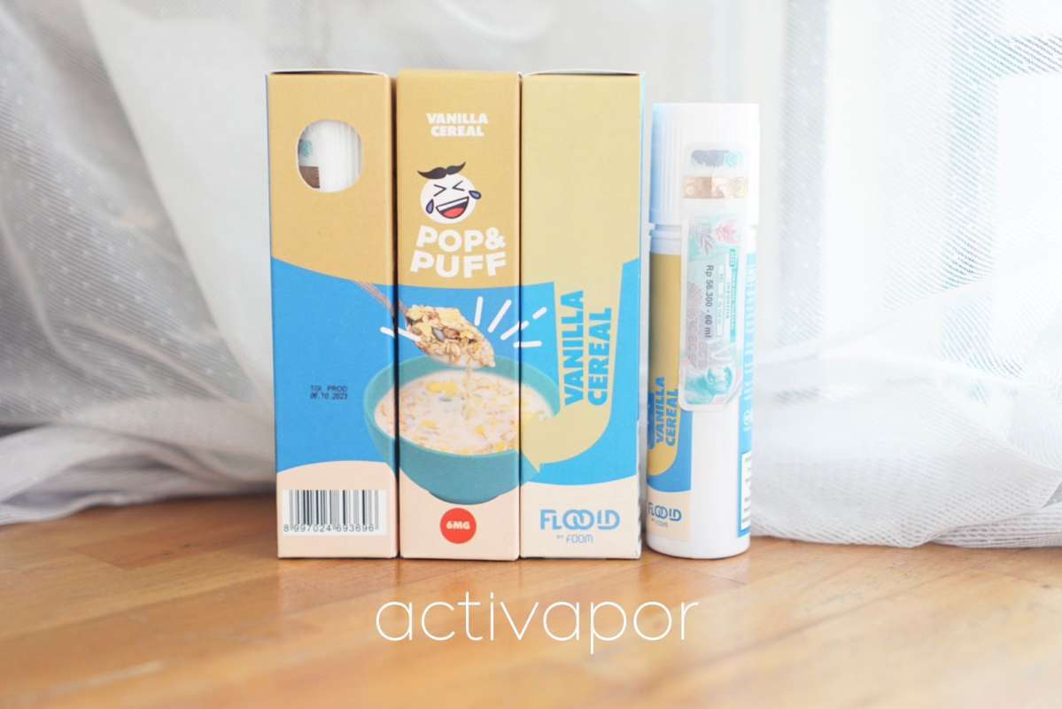 Jual Foom Pop & Puff Vanilla Cereal Milks 60ml Liquid Vape Oats Oat And ...