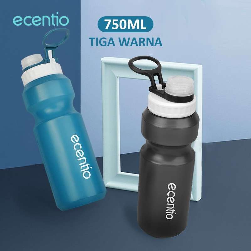Promo Ecentio - 750ml Flow Plastic Sports Water Bottle - Gray Diskon 19 ...