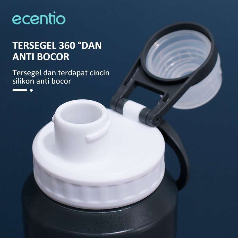 Promo Ecentio - 750ml Flow Plastic Sports Water Bottle - Gray Diskon 19 ...