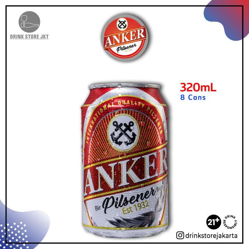 Promo Anker Bir [8 Kaleng/ 320 Ml] Free Automatic Bottle Opener Diskon ...