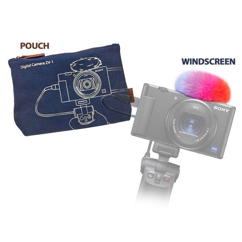 Promo Jpc Kemang Sony Canvas Pouch & Windscreen Wind Screen Shield ...