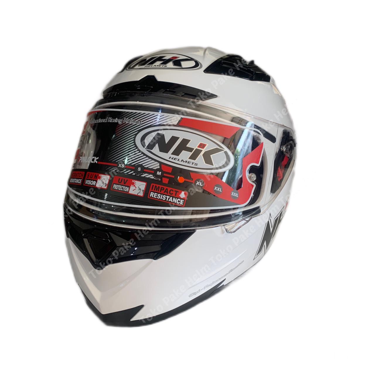 Jual Helm Nhk Rx 9 Putih White Nhk Full Face Rx9 Double Visor Di Seller ...