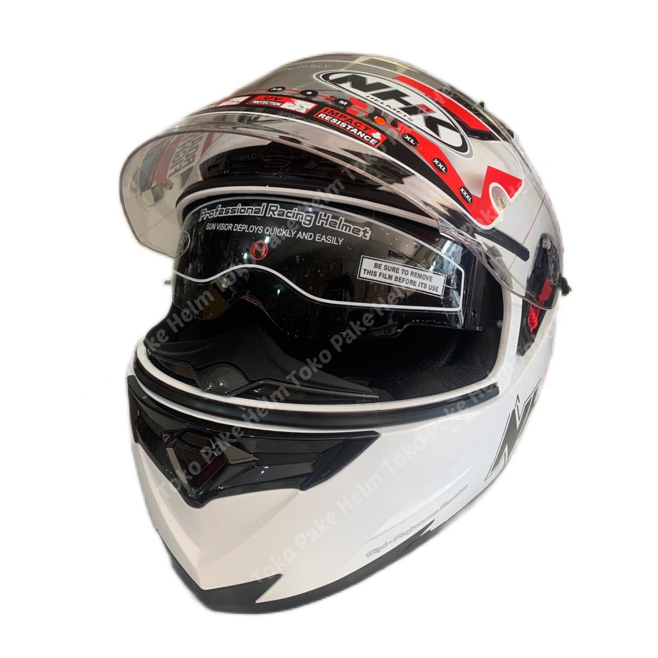 Jual Helm Nhk Rx 9 Putih White Nhk Full Face Rx9 Double Visor Di Seller ...