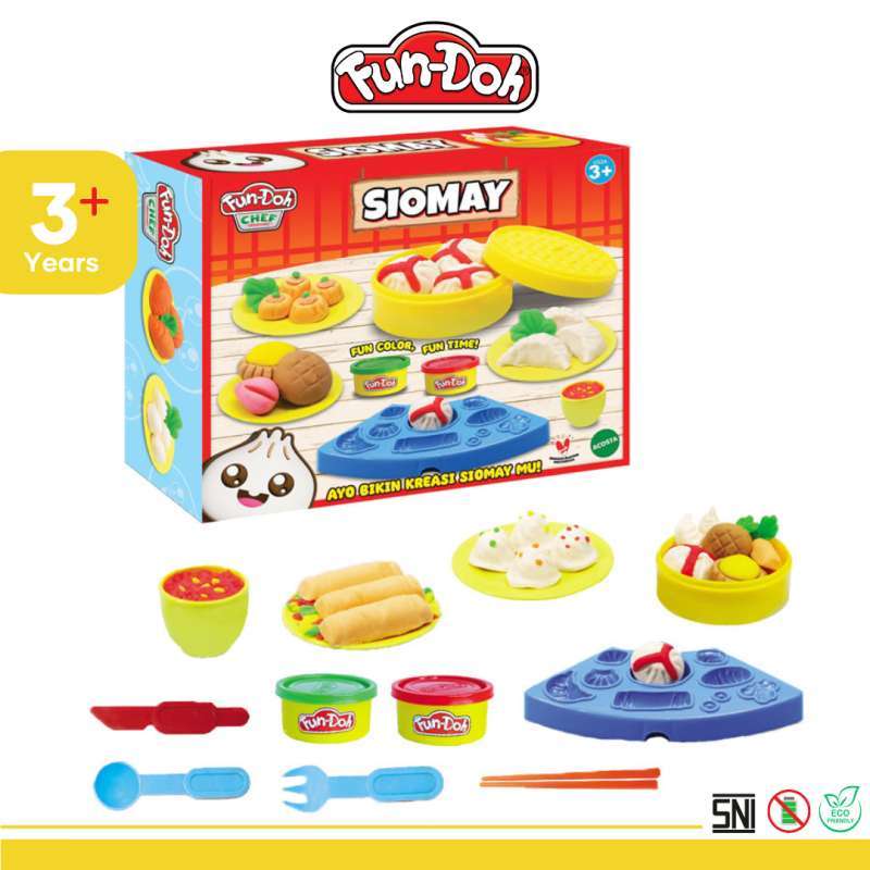 Promo Fun-doh Siomay Plastisin Lilin Clay Malam Mainan Edukasi Anak ...