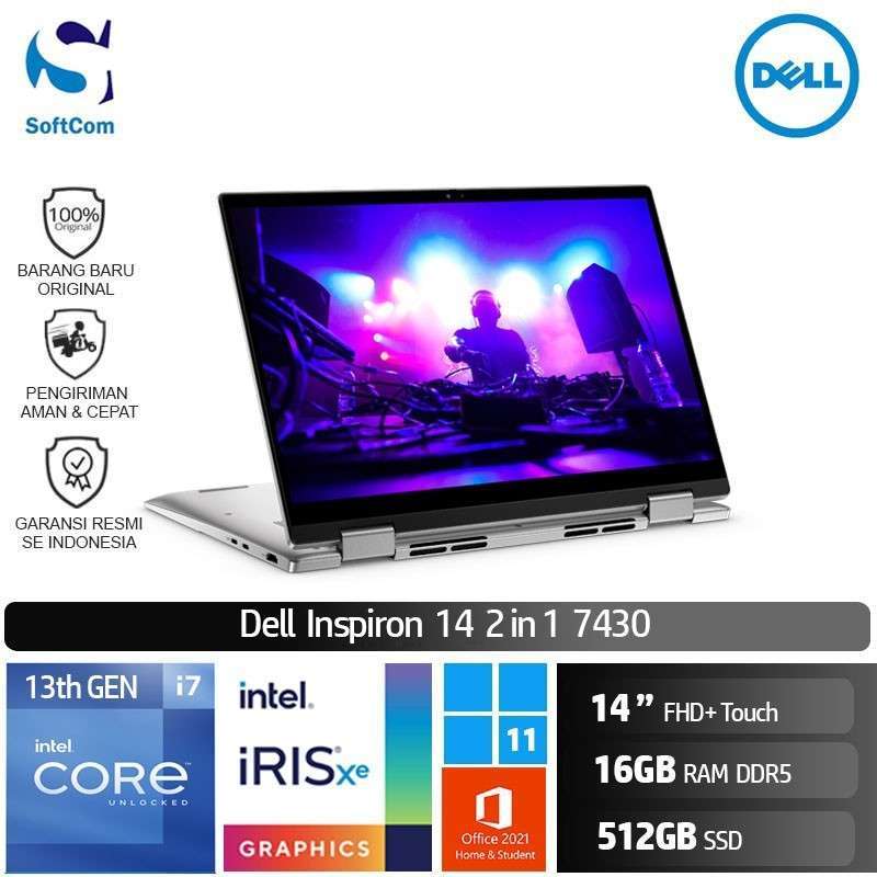 Promo Dell Inspiron 7430 Laptop 2 In 1 [core I7-1355u/16gb/512gb Ssd/14 ...