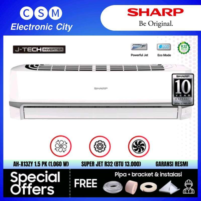 Jual Ac Sharp Inverter Ah-x13zy 1.5 Pk [1.060 W] Thailand J-tech ...