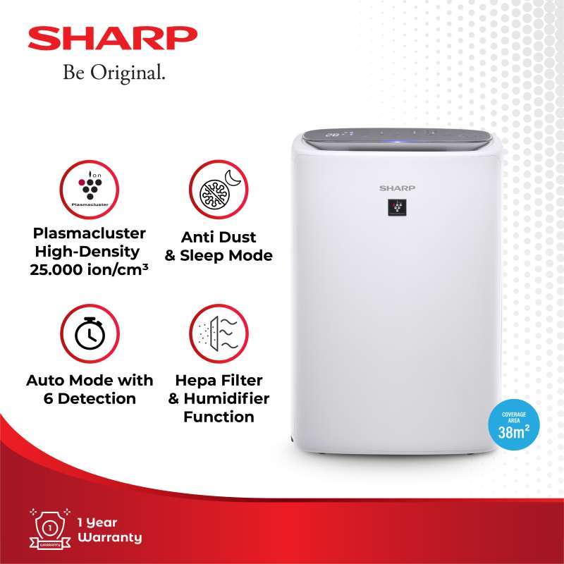 Promo Sharp Ki-n50y-w Smart Air Purifier Humidifier Aiot [38 M²] Diskon ...
