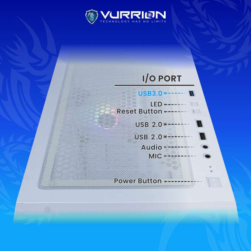 Jual Casing Pc Vurrion Virtue Mx3 Frozen Edition 3 Fan Di Seller ...