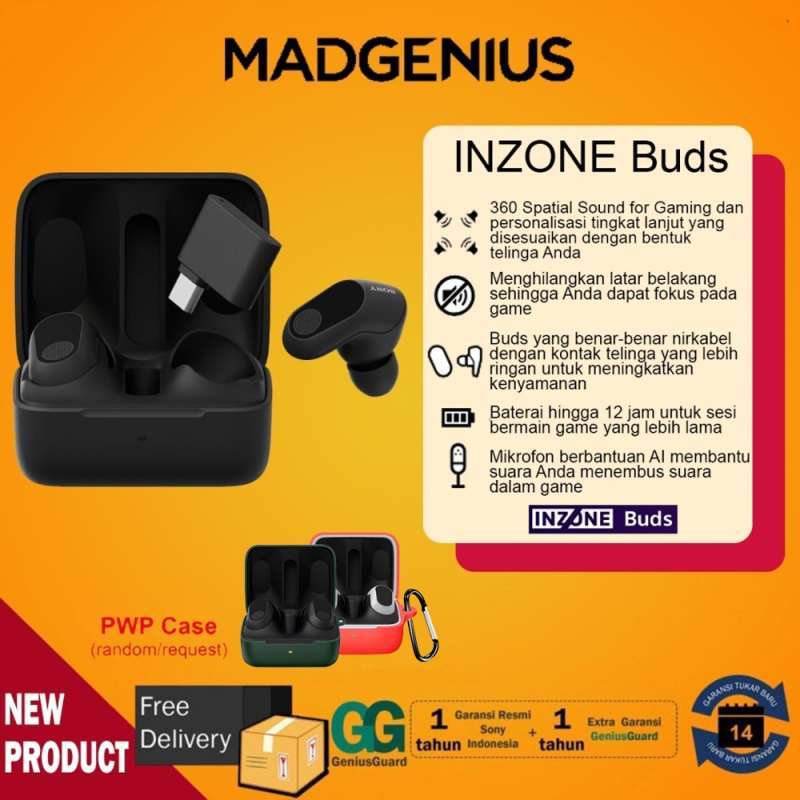 Jual SONY Original WF-G700N / INZONE Buds Earbud Gaming Noise ...