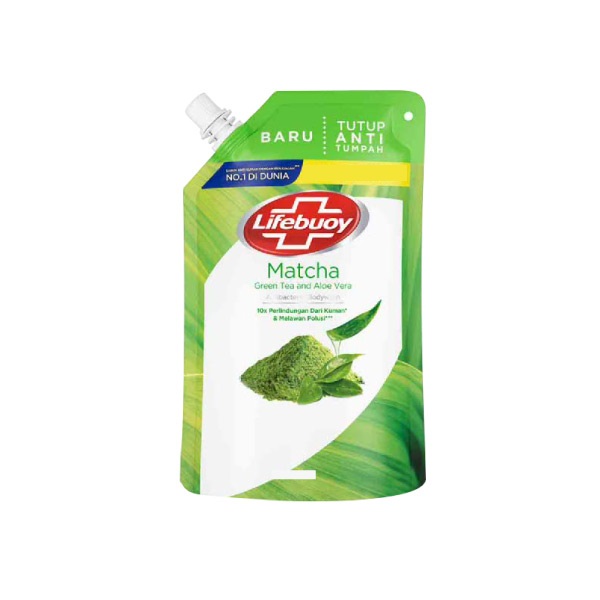 Jual LIFEBUOY BODY WASH MATCHA GREEN TEA REFILL 450 ML di Seller ...