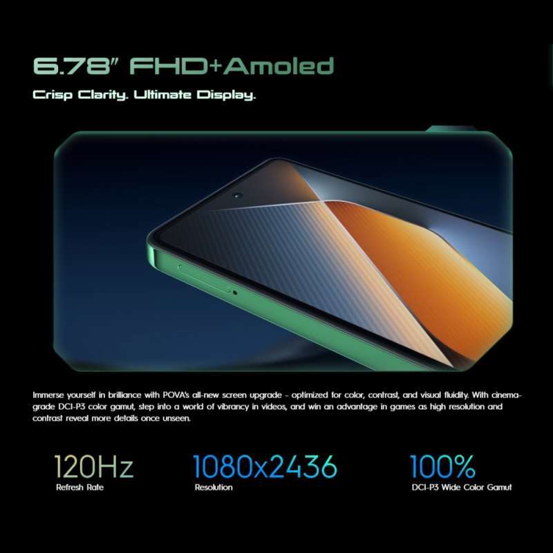 Jual Tecno Pova 6 Pro 5g 12/256gb Nfc 120hz Mediatek Dimensity 6080 5g ...