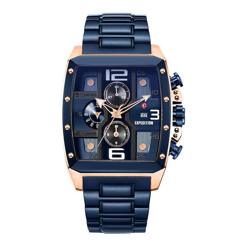 Promo Jam Tangan Pria Expedition 6636 Chronograph Original - Blue ...