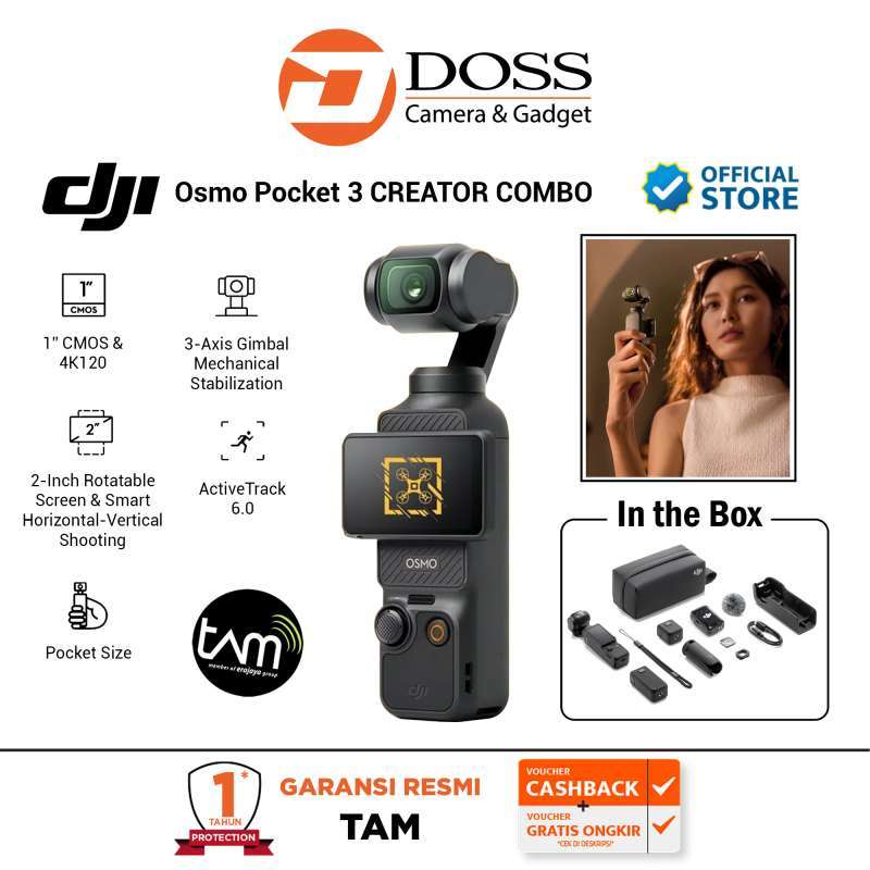 Jual Dji Osmo Pocket 3 Creator Edition Action Camera Dji Pocket 3 Di Seller Doss Official Store ...