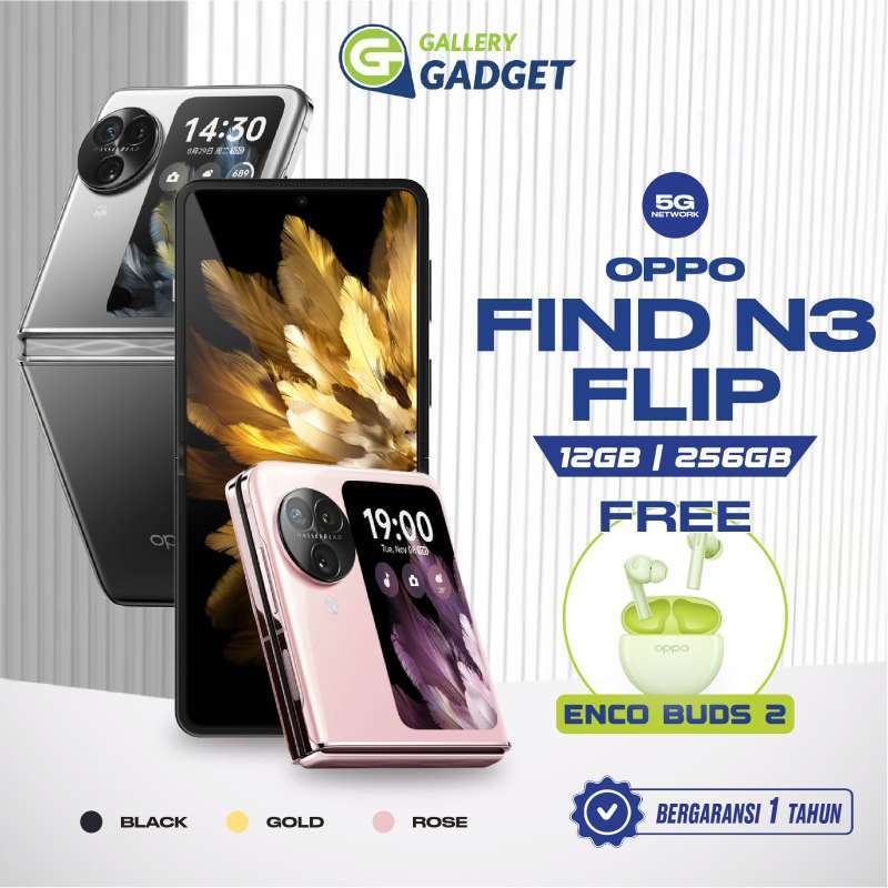 Promo OPPO Find N3 Flip 5G 12/256 RAM 12GB ROM 256GB HP Smartphone ...