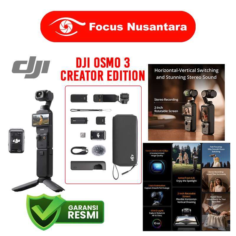 Promo Focus Nusantara - Dji Osmo Pocket 3 Creator Edition Action Camera / Dji Osmo Pocket 3 ...
