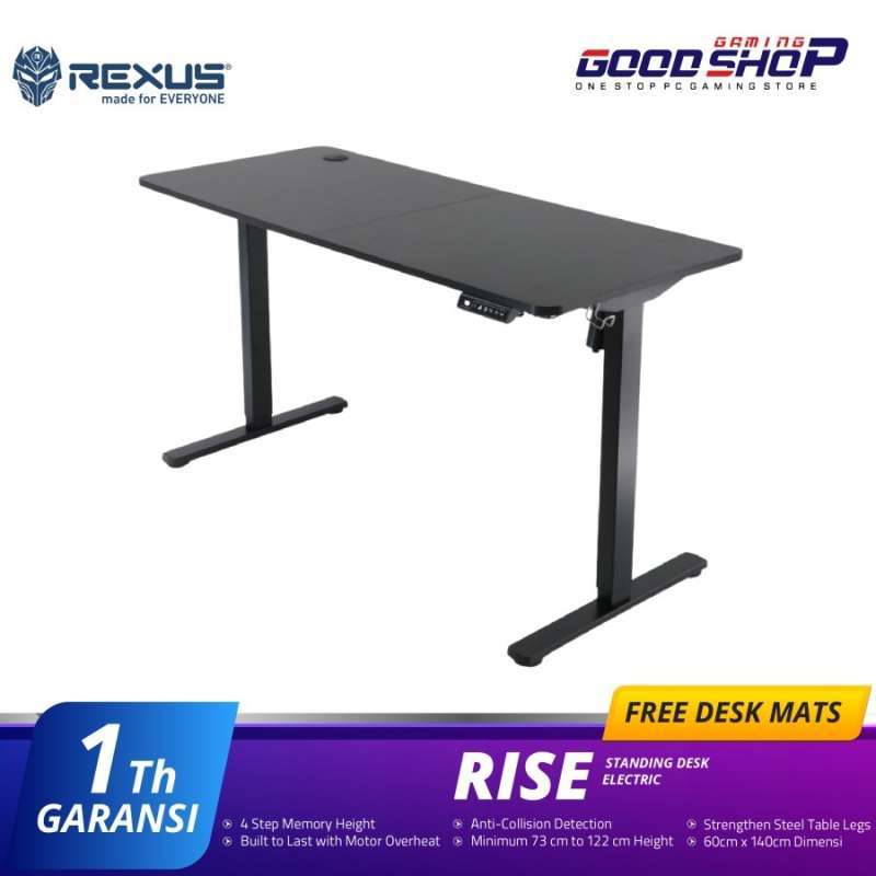 Promo Rexus Standing Desk Electric Rise - Meja Gaming Diskon 38% Di ...