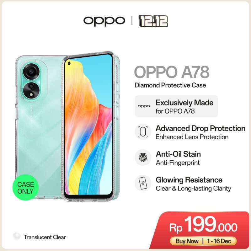 Jual Oppo A78 Diamond Protective Case Di Seller Oppo Indonesia Official ...
