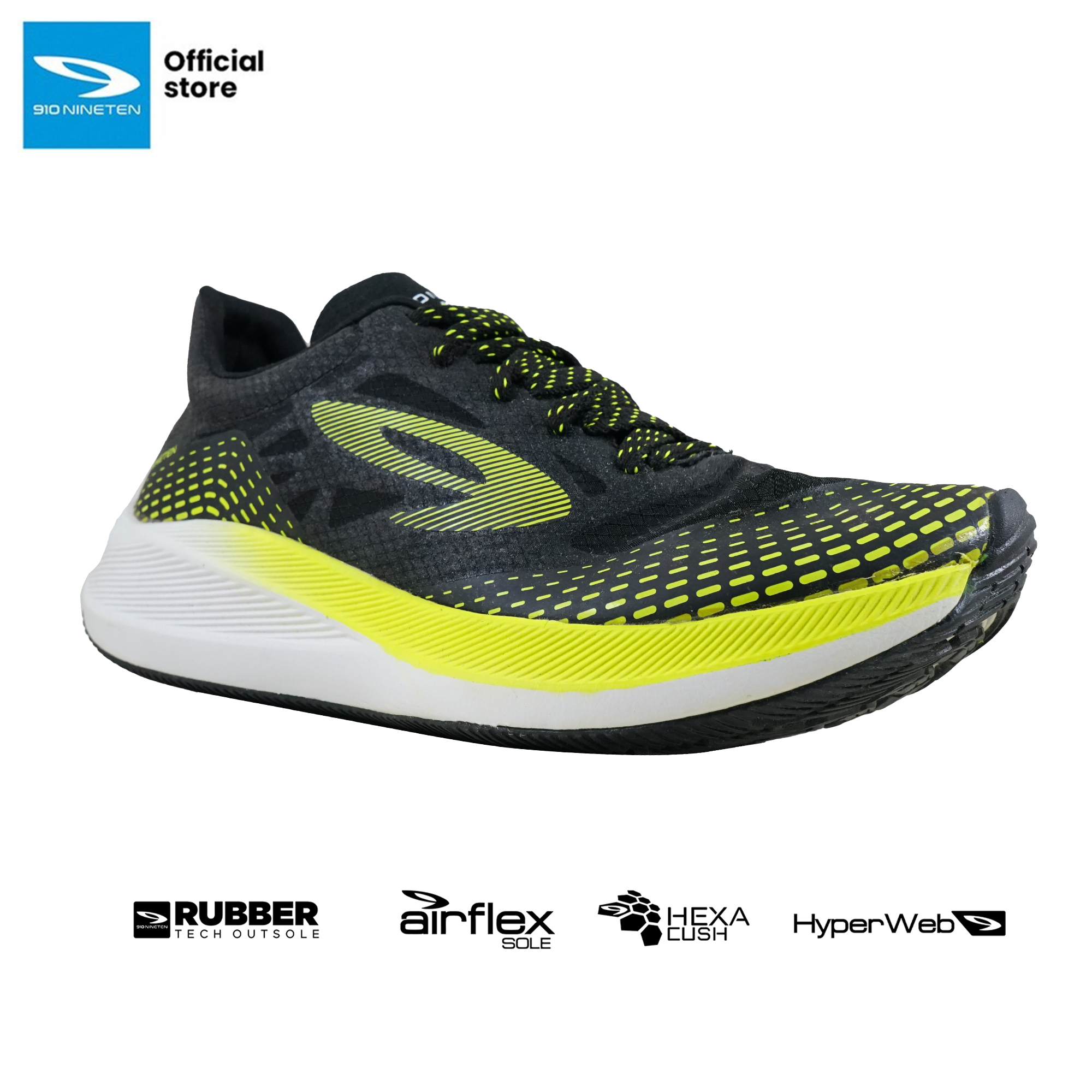 Jual 910 Nineten Haze 1.5 Sepatu Lari -Hitam/Hijau Neon/Putih di Seller ...