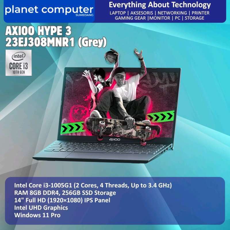 Jual Axioo Hype 3 Notebook I3-1005g1 8/256gb 14 Fhd Ips Win11 Di Seller ...