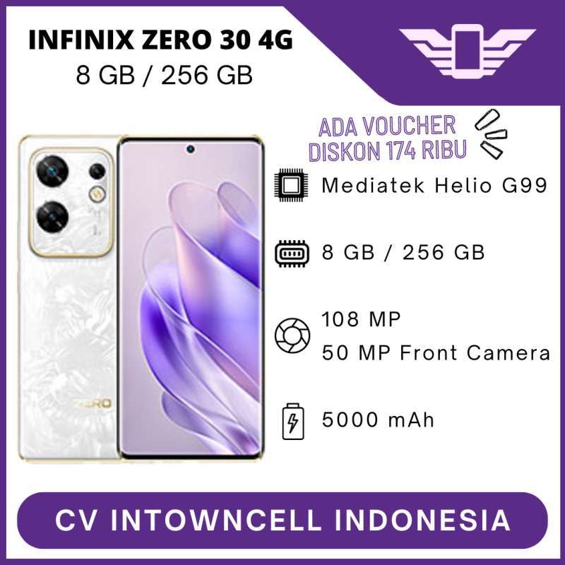 Promo Infinix Zero 30 4g 8/256gb Garansi Resmi [promo] Diskon 6% Di ...