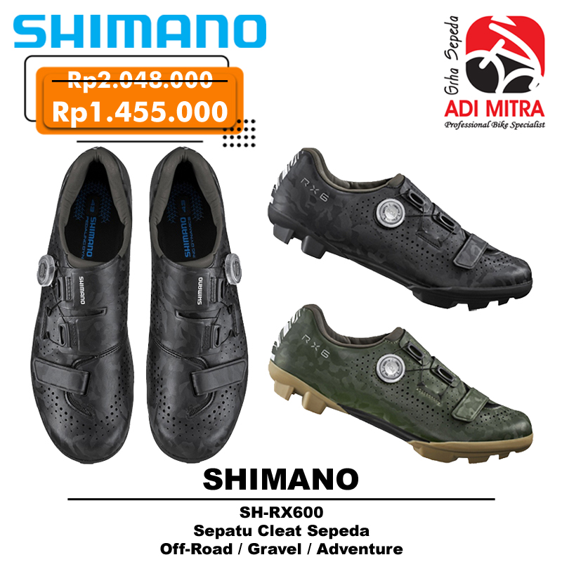 Jual Shimano SH-RX600 Sepatu Cleat Sepeda MTB / Off-Road / Gravel di ...