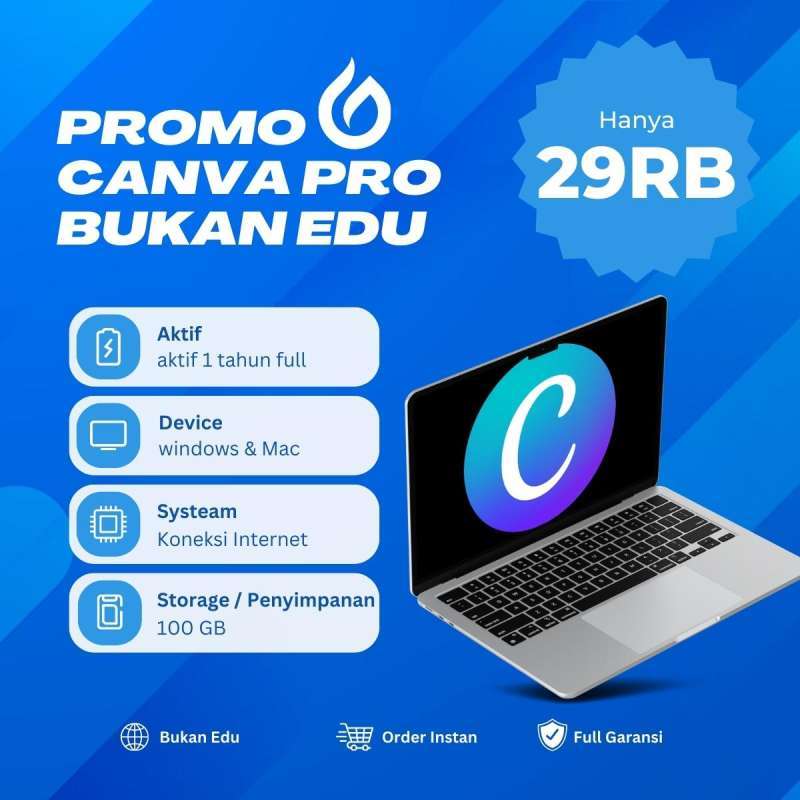 Promo Canva Pro 1 Tahun Full Garansi Software Untuk Desain Promosi ...