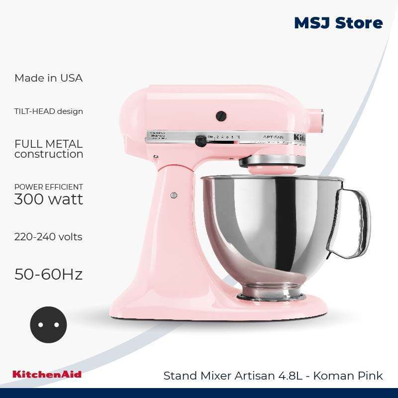 Promo Kitchenaid Stand Mixer Series Artisan 4.8 L Koman Pink ...