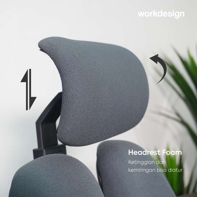 Promo Workdesign - Han Pc Kursi Kantor / Kursi Kerja Ergonomis Dengan Lumbar Support Diskon 25% ...