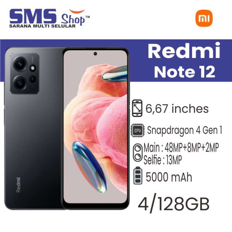 Jual Redmi Note 12 4/128GB Garansi Resmi di Seller SMS SHOP SEMARANG ...