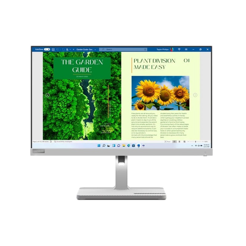 Promo Lenovo L24m-40 24 Inch Monitor Fhd Ips 100 Hz 4 Ms Usb-c3 Hdmi ...