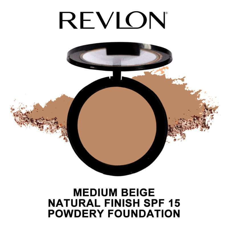 Jual Revlon Natural Finish Powdery Fondation Spf 15++ Matte Powder ...