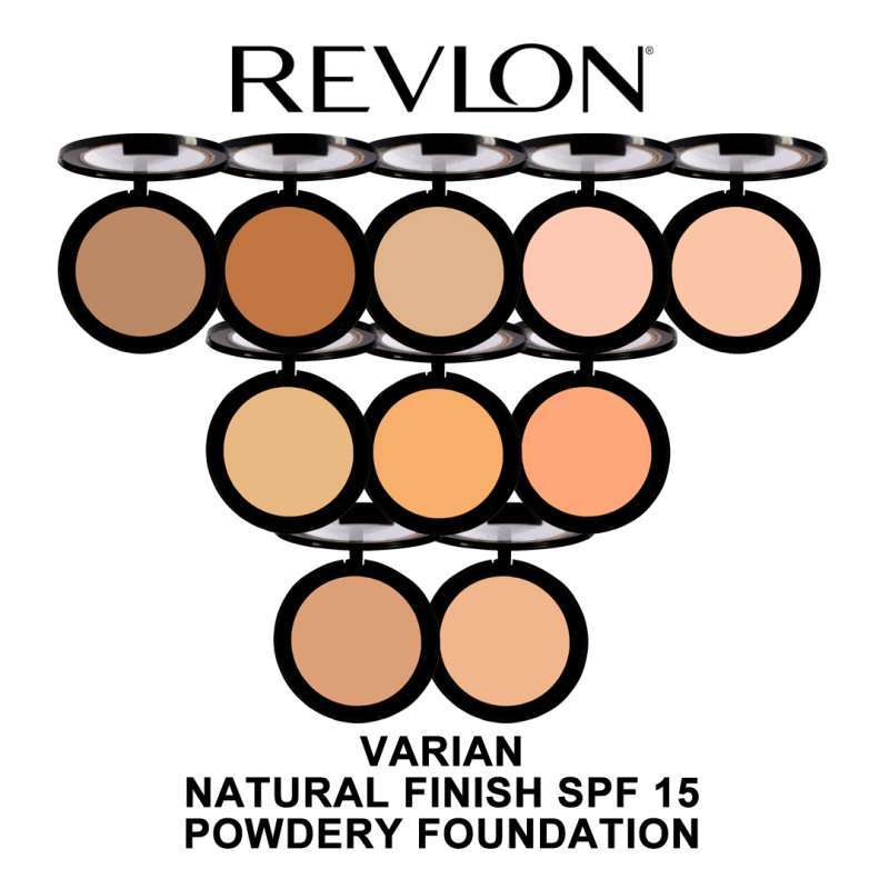 Jual Revlon Natural Finish Powdery Fondation Spf 15++ Matte Powder ...