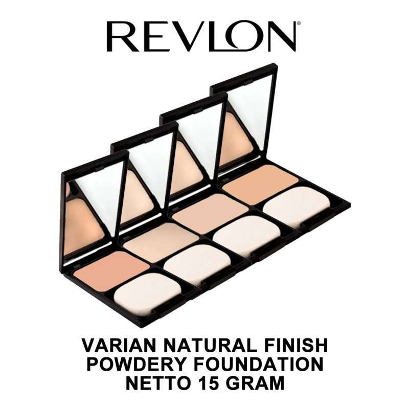 Jual REVLON NATURAL FINISH POWDERY FOUNDATION ALAS BEDAK PADAT MATTE ...