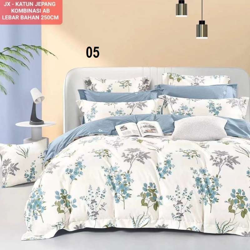 Jual (FREE TAS SEPREI DAN BED COVER) Seprei dan Bed Cover Katun Jepang ...