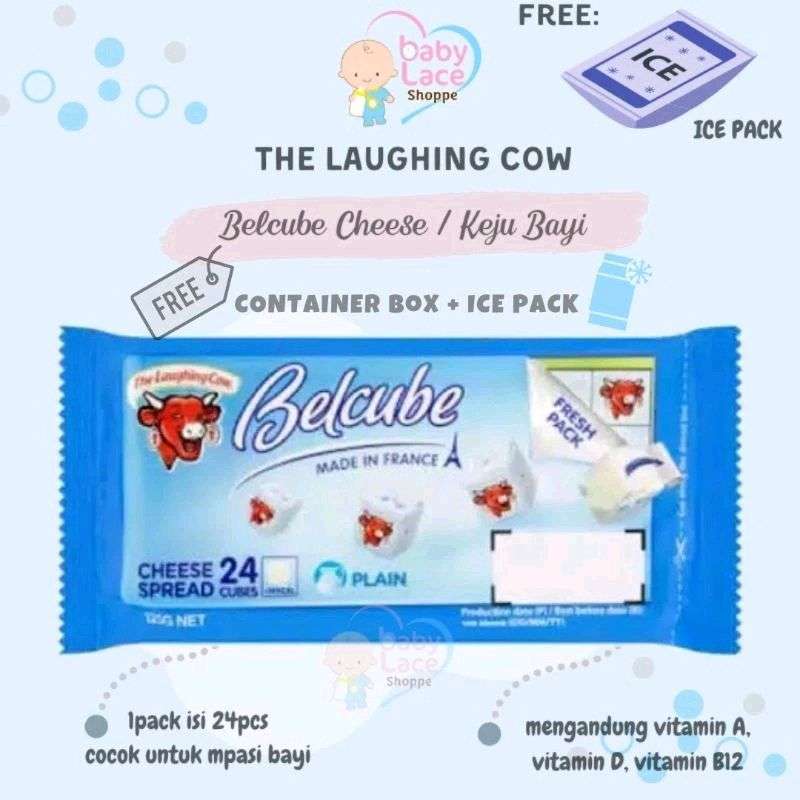 Jual The Laughing Cow Belcube Cheese / Keju Belcube Mpasi Bayi 24pcs Di ...