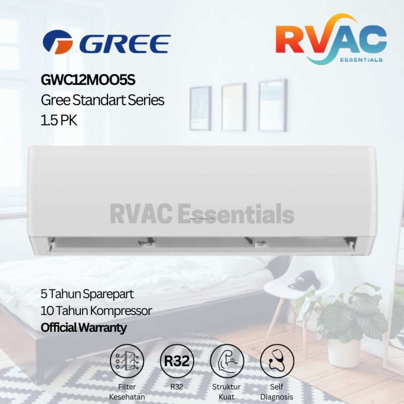 Jual Ac Gree Standard Series Gwc-12m005 1 1/2 Pk Di Seller Rvac ...